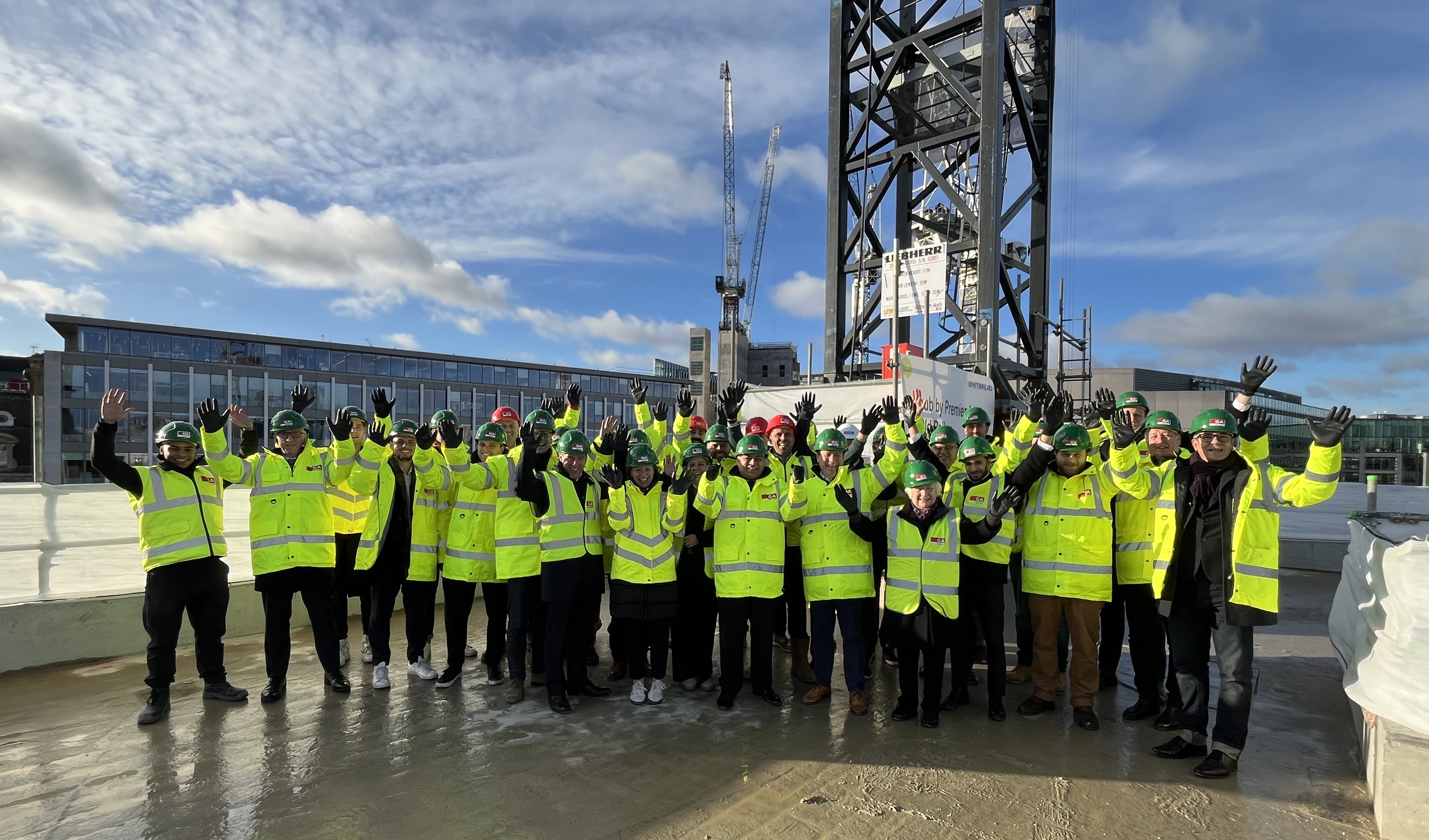 Whitbread Celebrates Topping Out of Premier Inn Snow Hill in the Heart ...