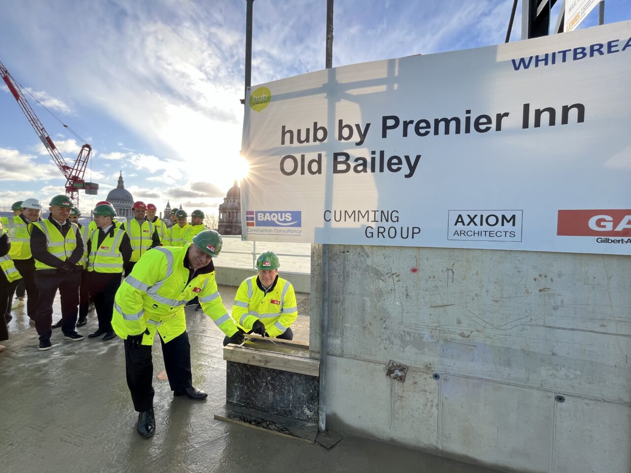 Whitbread Celebrates Topping Out of Premier Inn Snow Hill in the Heart ...