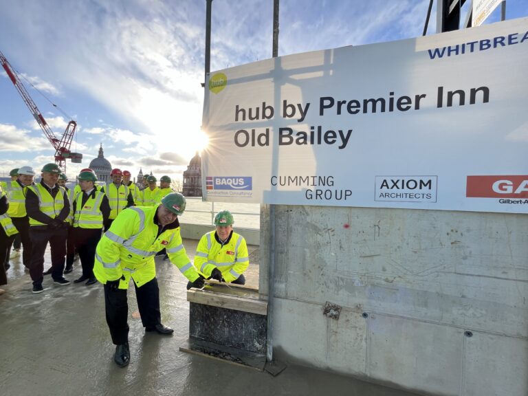 Whitbread Celebrates Topping Out of Premier Inn Snow Hill in the Heart ...